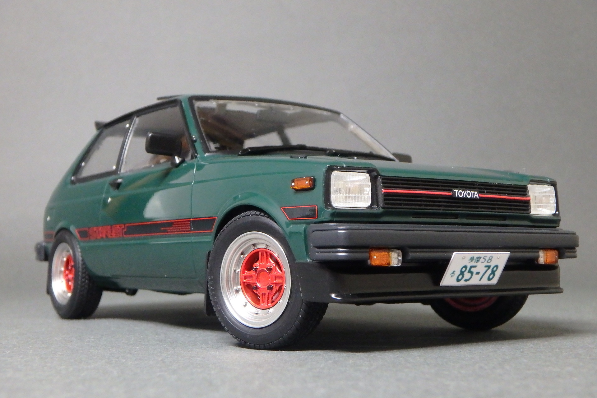 ハセガワ1/24 トヨタ スターレットS KP61（中期型）＃10完成: ヒロシのホビーライフ雑記帳